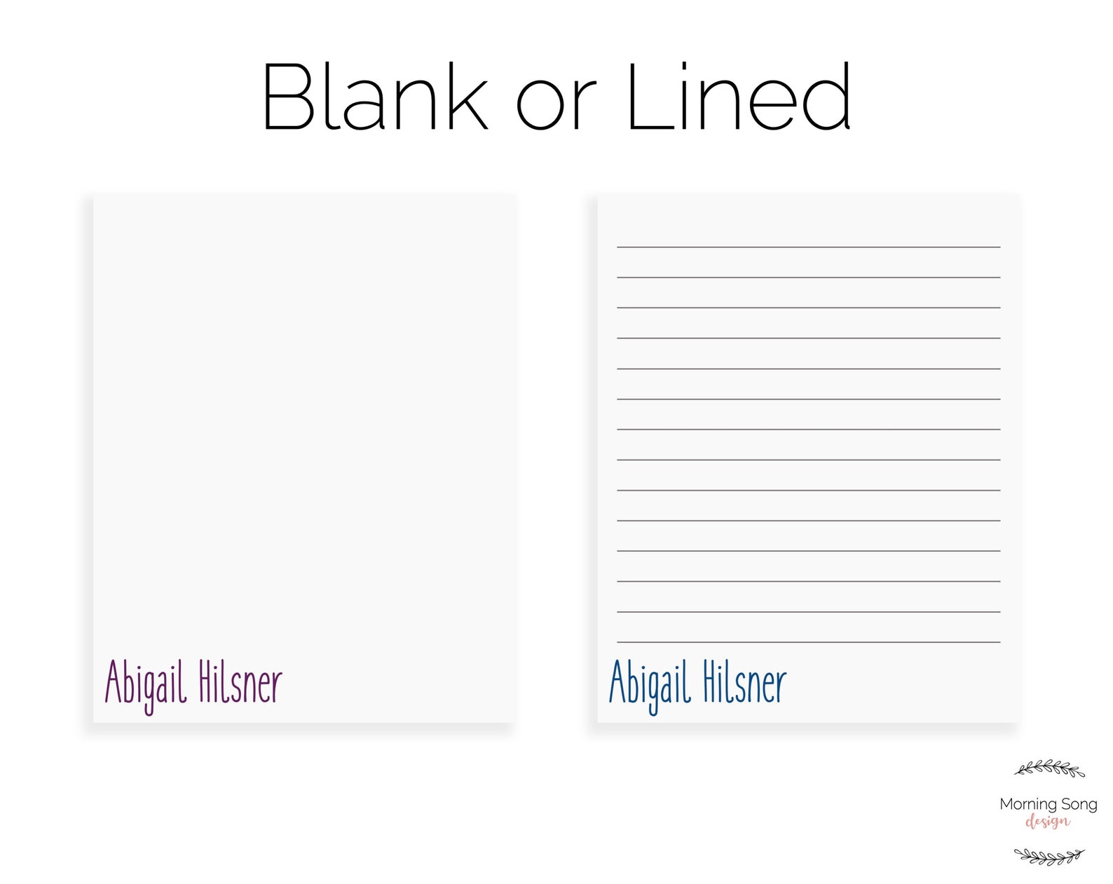 Personalized Notepad With Name Custom Notepad Custom | Etsy