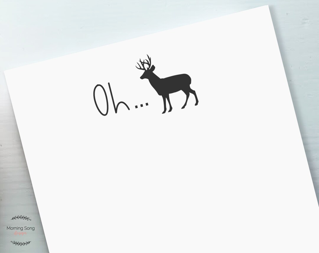 Oh Deer Notepad | Note Pad Gift for Hunter | Animal Notepad | Oh Dear ...