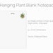 Hanging Plant Notepad | Magnetic Notepad | Teacher Notepad Gift | Basic ...