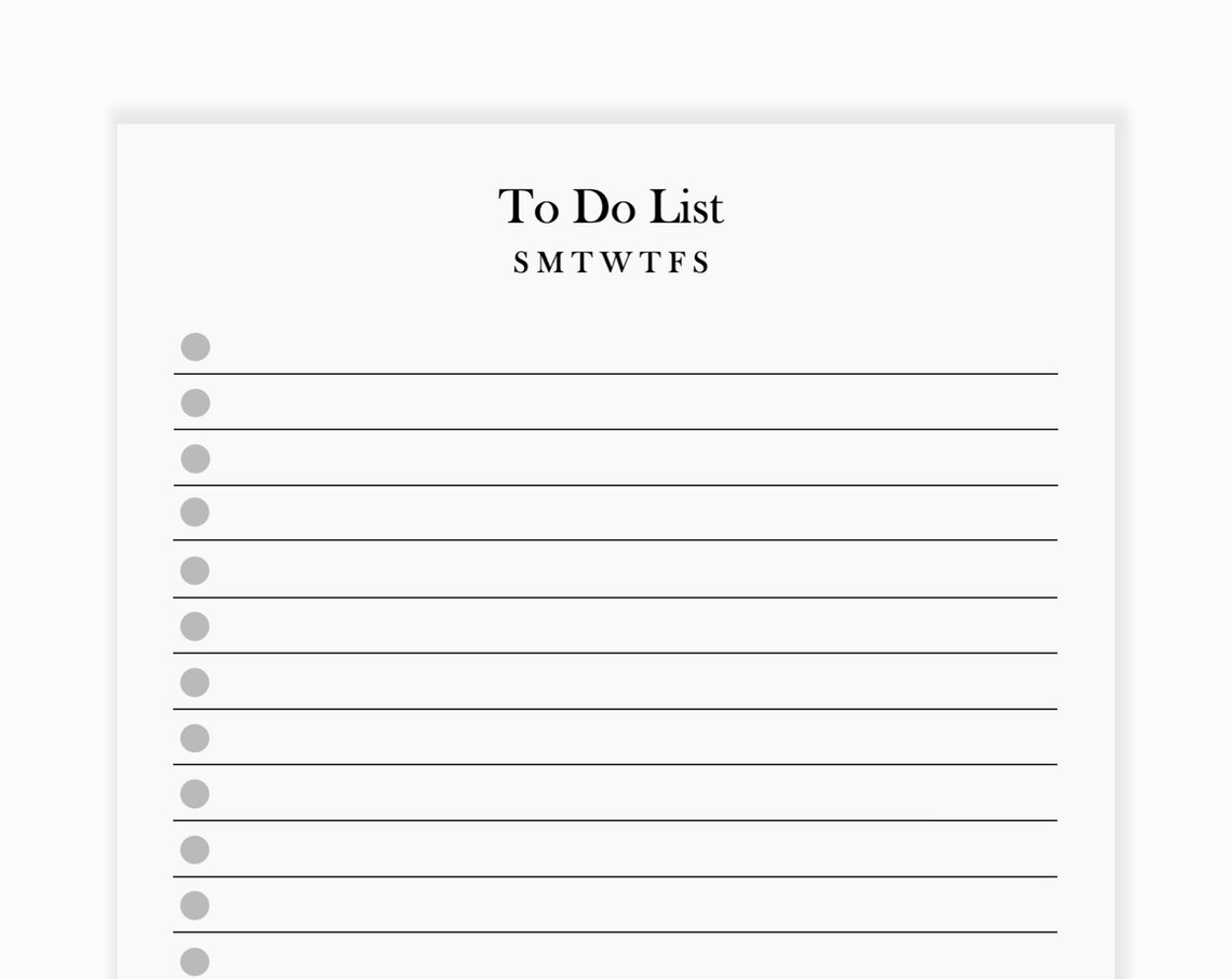 Daily to Do List Notepad Desk Planner With Checkboxes | Etsy