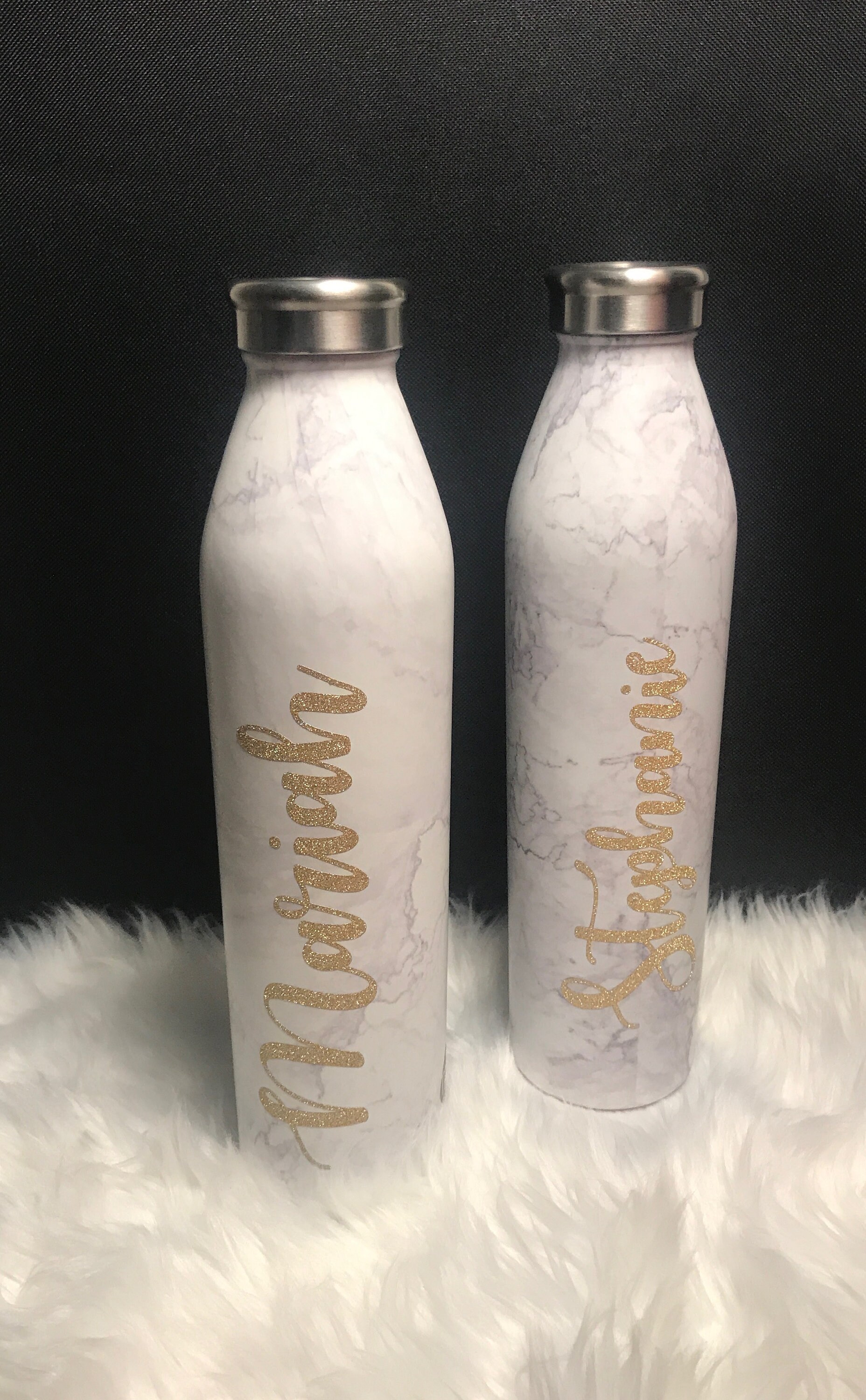 Custom Marble Water Bottle 20oz Stainless Steel - Etsy