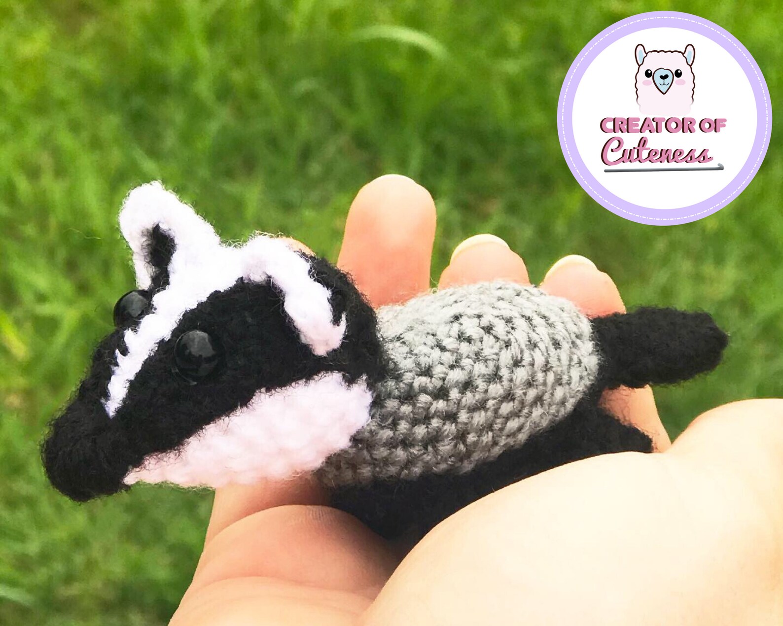 Crochet Badger Pattern: bertie the Badger Cute Woodland - Etsy UK