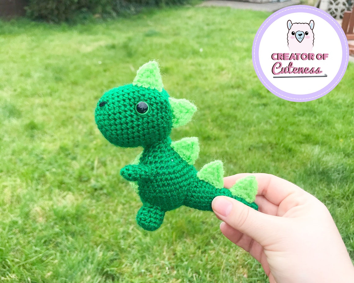 Crochet Dinosaur Pattern: Dexter the Dino Cute T-Rex | Etsy