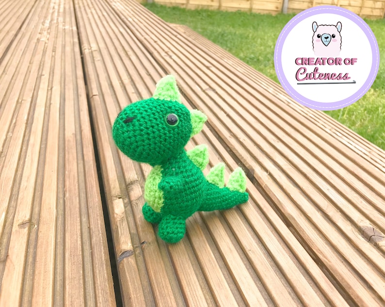 Crochet Dinosaur Pattern: Dexter the Dino Cute T-Rex | Etsy