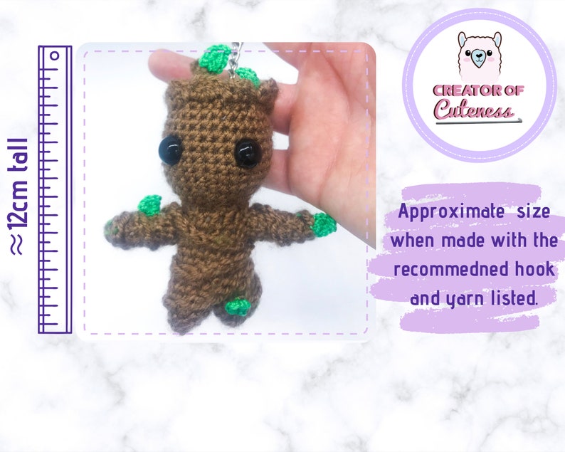 Crochet Groot Pattern: baby Groot Adorable Superhero - Etsy UK