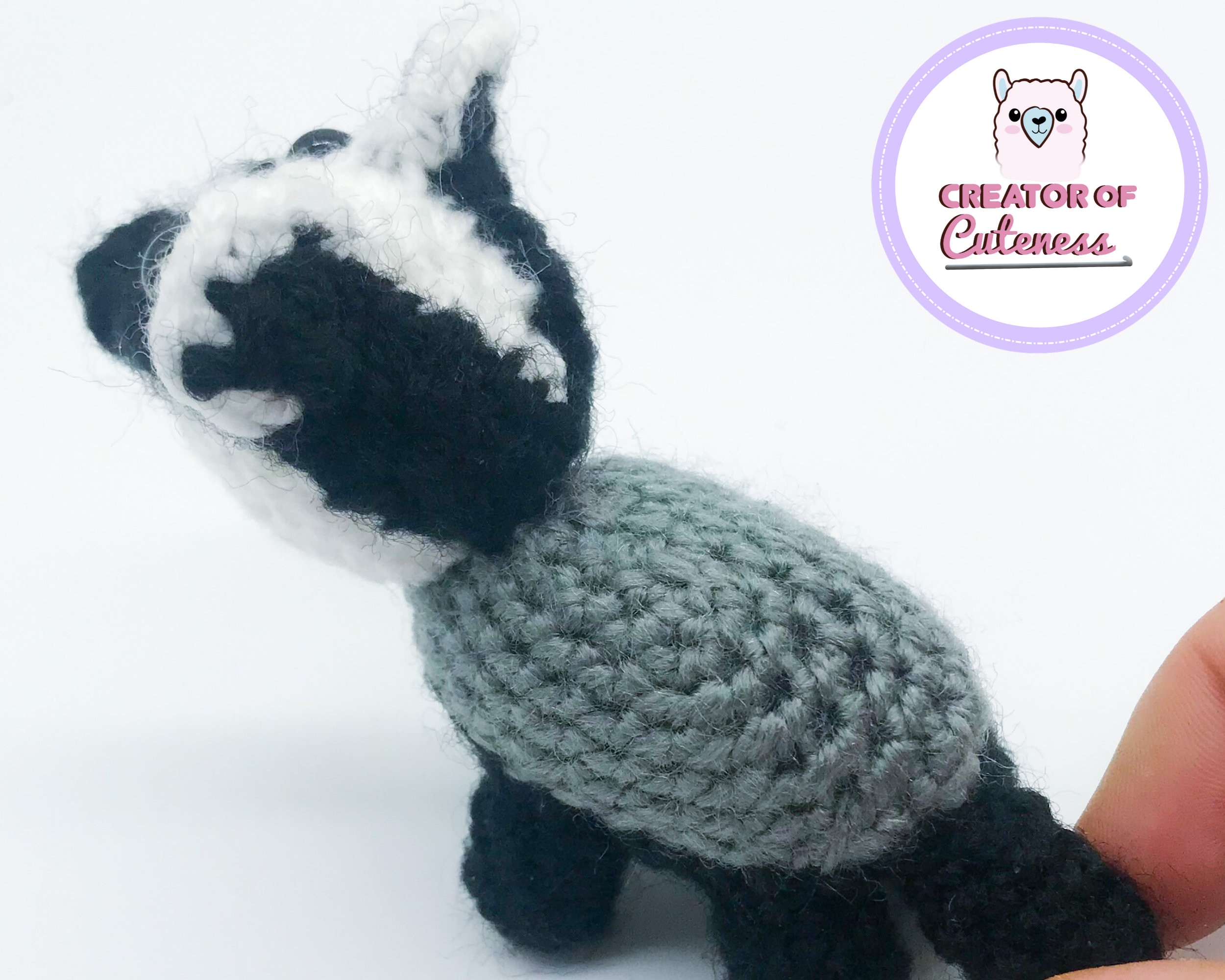 Crochet Badger Pattern: bertie the Badger Cute Woodland - Etsy UK