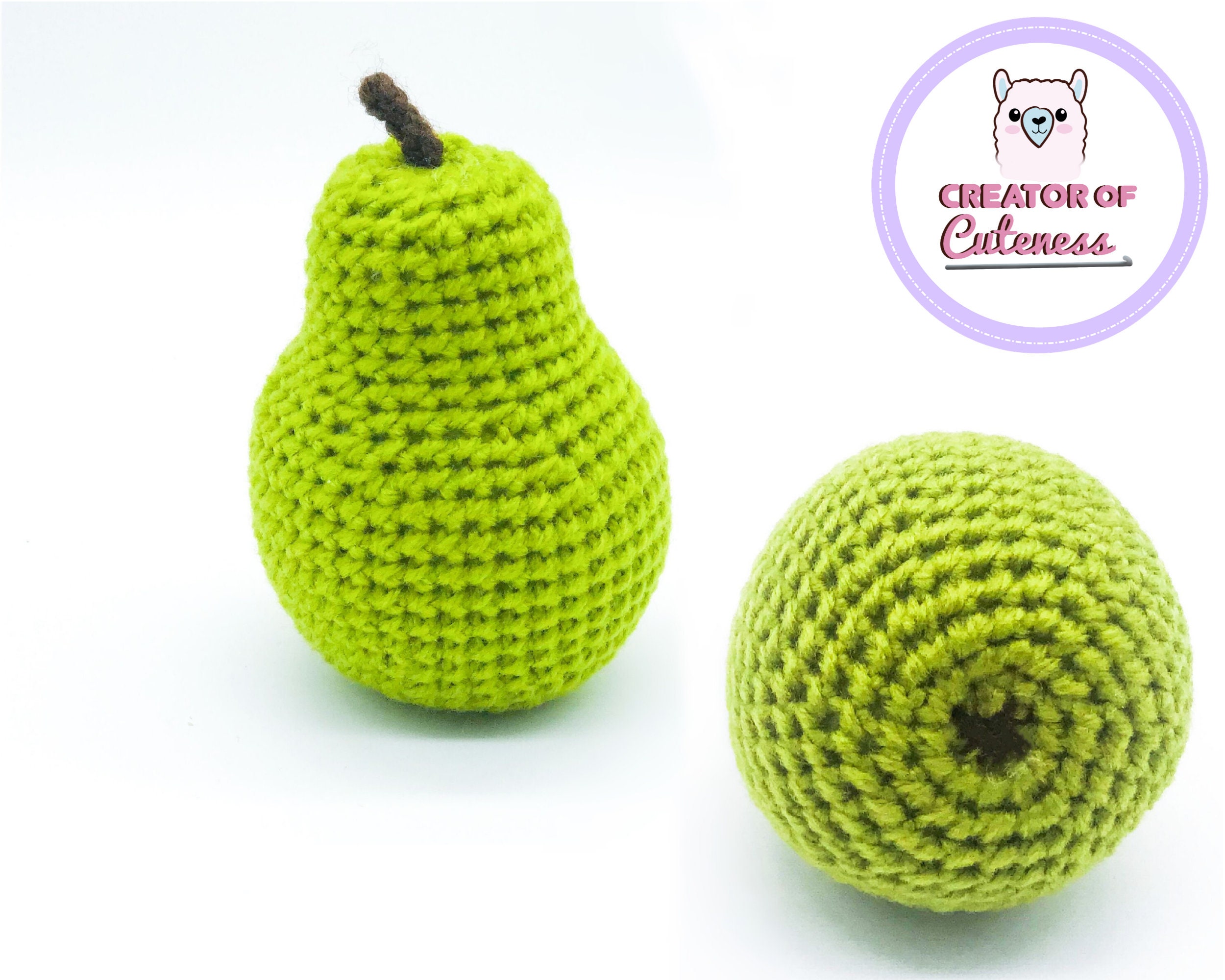 Crochet Pear Pattern: perfect Pear Realistic Fruit Amigurumi - Etsy UK