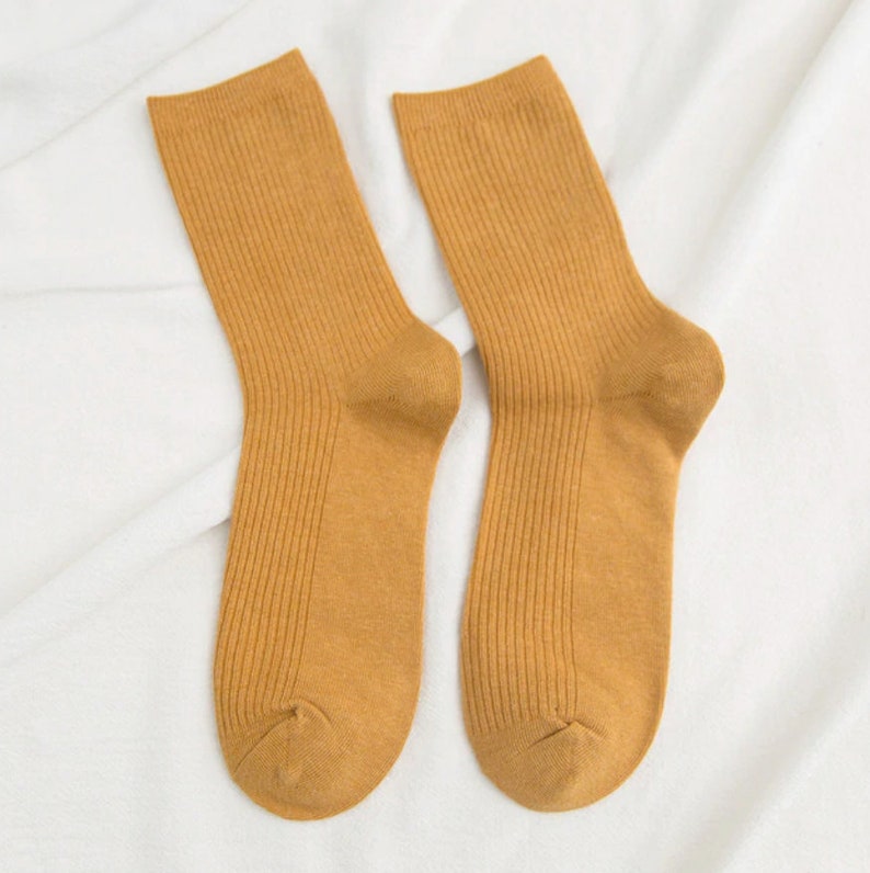 High Ankle Autumn Fall Casual Knitted Women Fashion Socks | Etsy