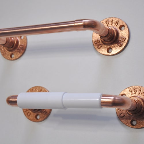 Copper Pipe 4 Piece Set Bathroom Accessories-including Towel - Etsy Canada