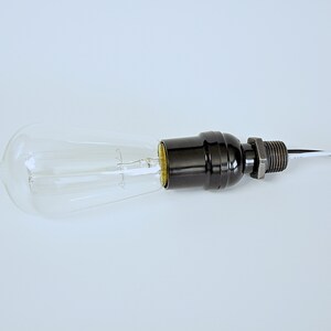 Industrial Pipe Lamp Socket 1/2 and 3/4 120 250 Volt Steampunk Lighting ...