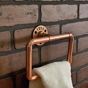 Copper Pipe 4 Piece Set Bathroom Accessories-including Towel Bar-towel ...