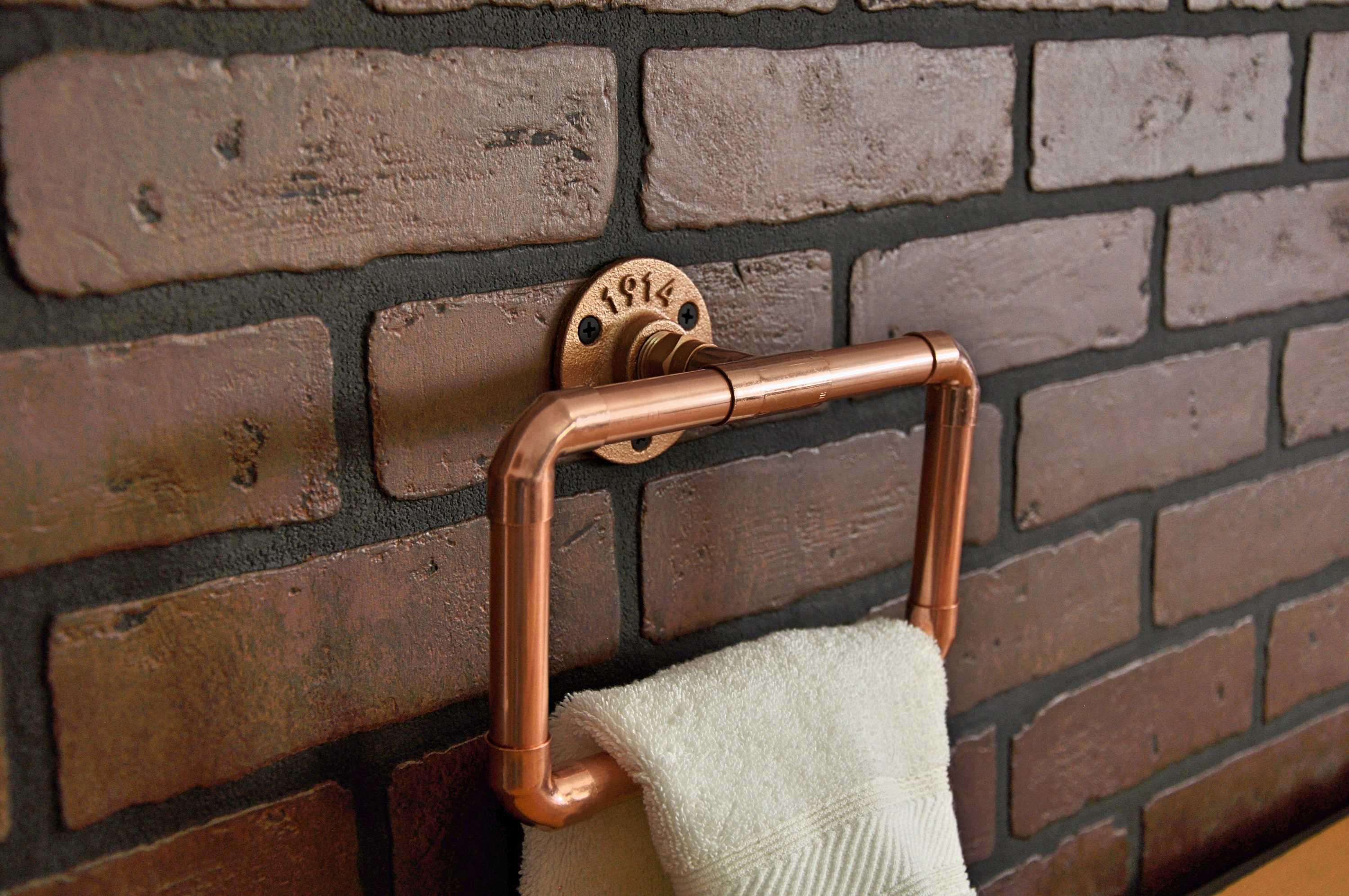 Copper Pipe 4 Piece Set Bathroom Accessories-including Towel - Etsy Canada