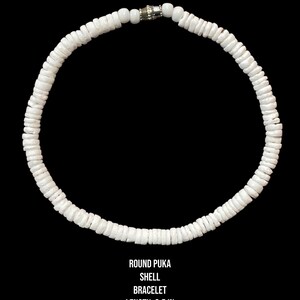 Custom Size Genuine Puka Shell Bracelet Necklace Hawaiian Style Shells ...