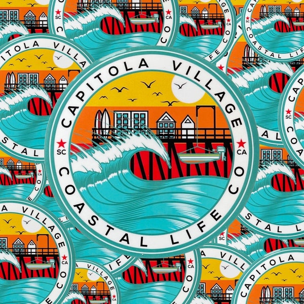 Santa Cruz Stickers - Etsy