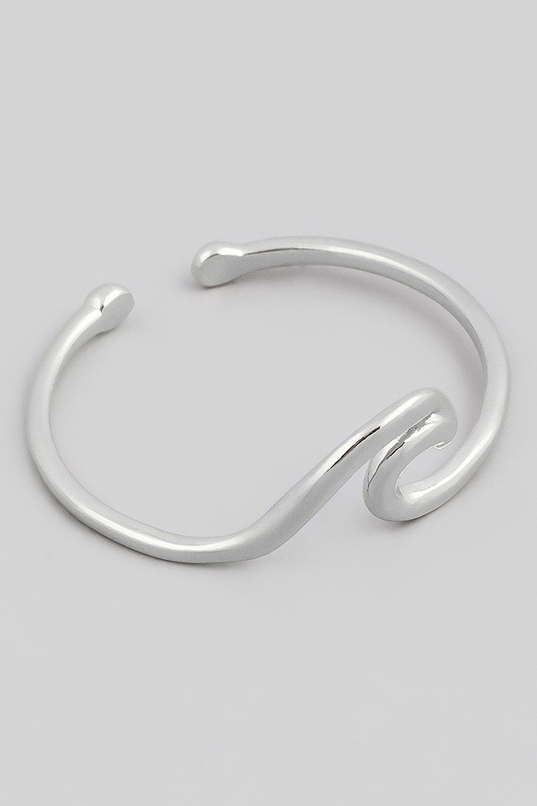 Dainty Minimalist Sea Wave Ring Gold Silver Rose Gold Filled Adjustable Wave Ring Surfer Vibe ...