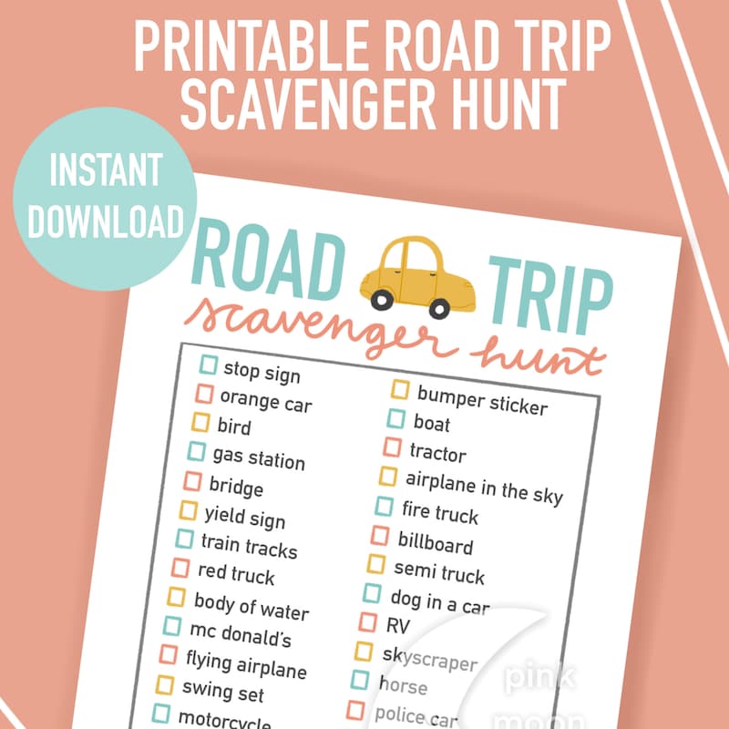 Car Ride Scavenger Hunt - Etsy