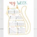 Printable Cat Weekly Schedule, Kids to Do List, Daily Checklist Chore ...