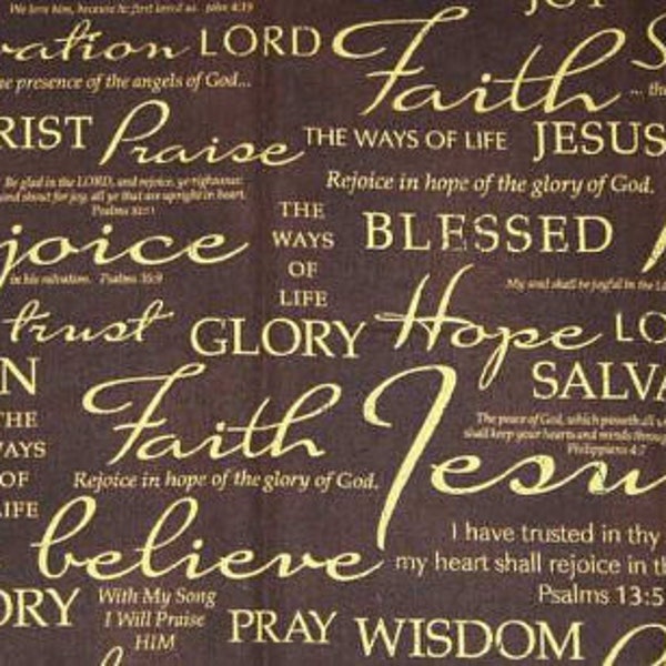 Christian Fabric - Etsy