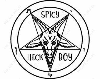Satanic Symbols Clip Art Vector Etsy