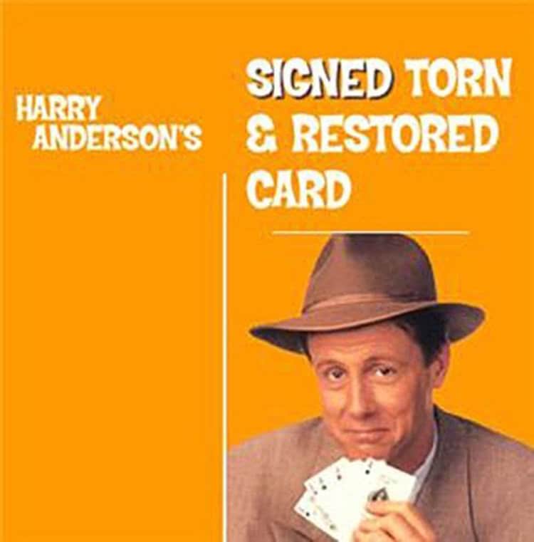 SIGNED TORN & RESTORED Card as Performed by Harry Anderson - Etsy