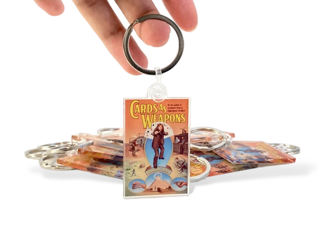 RICKY JAY Cards as Weapons Acrylic KEYCHAIN - Etsy
