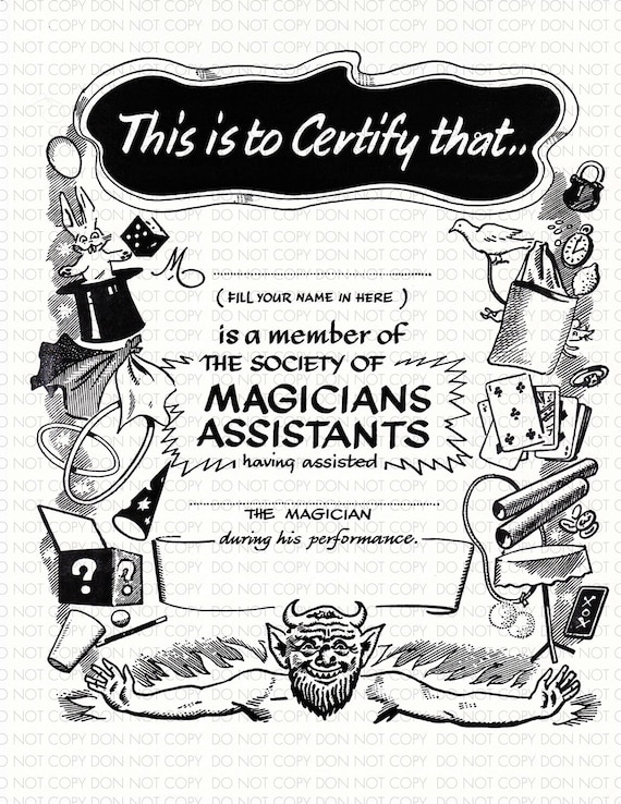Vintage Magicians Assistant