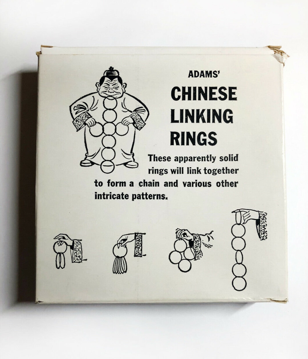 S.S. ADAMS' CHINESE LINKING Rings ca. Late 60s-early 70s / Vintage ...