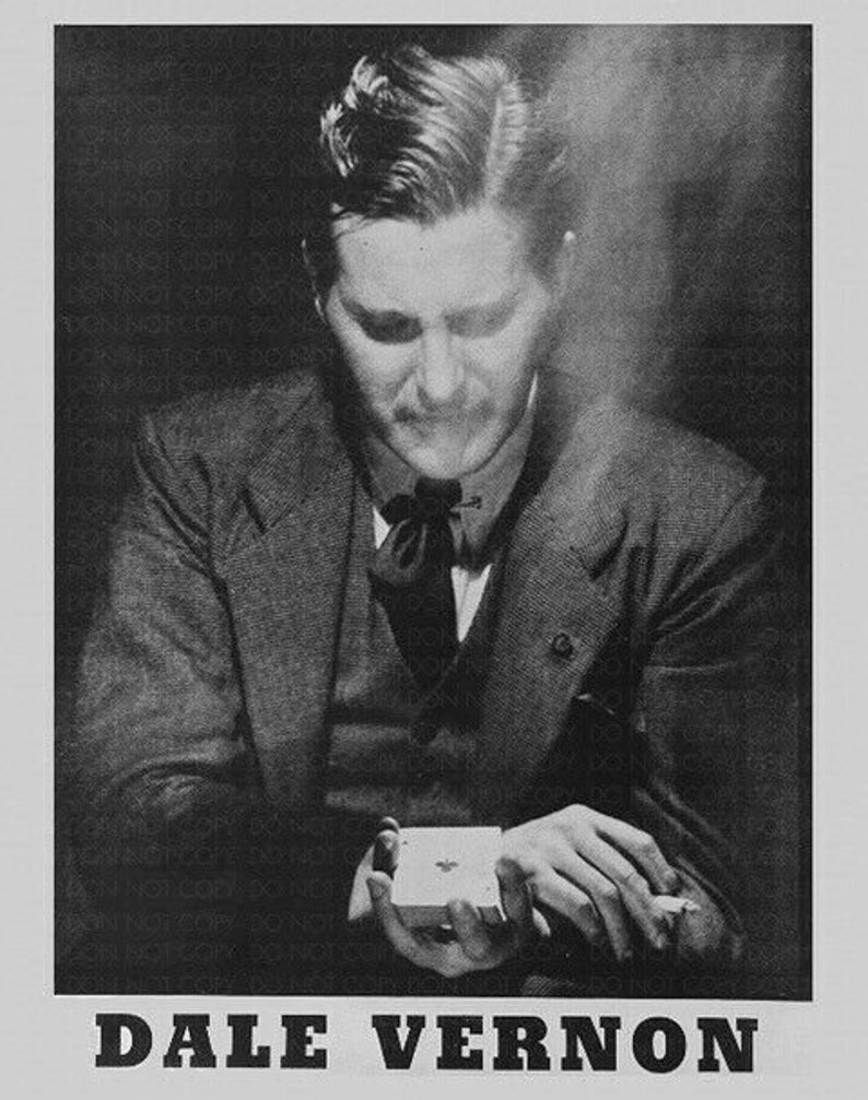DAI (DALE) VERNON 8X10 B&W Publicity Photo / Archival Magician Photo ...