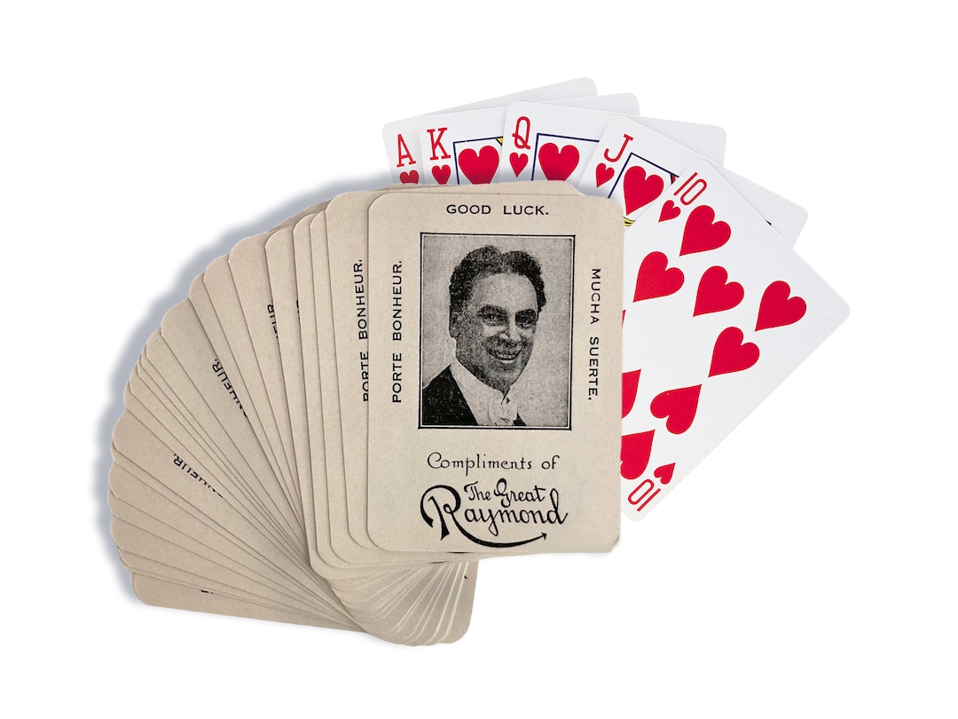 THE GREAT RAYMOND Playing Cards - Etsy