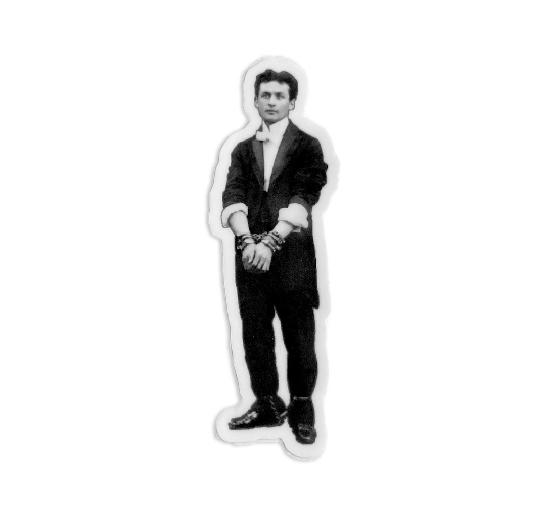 HOUDINI IN HANDCUFFS Sticker - Etsy