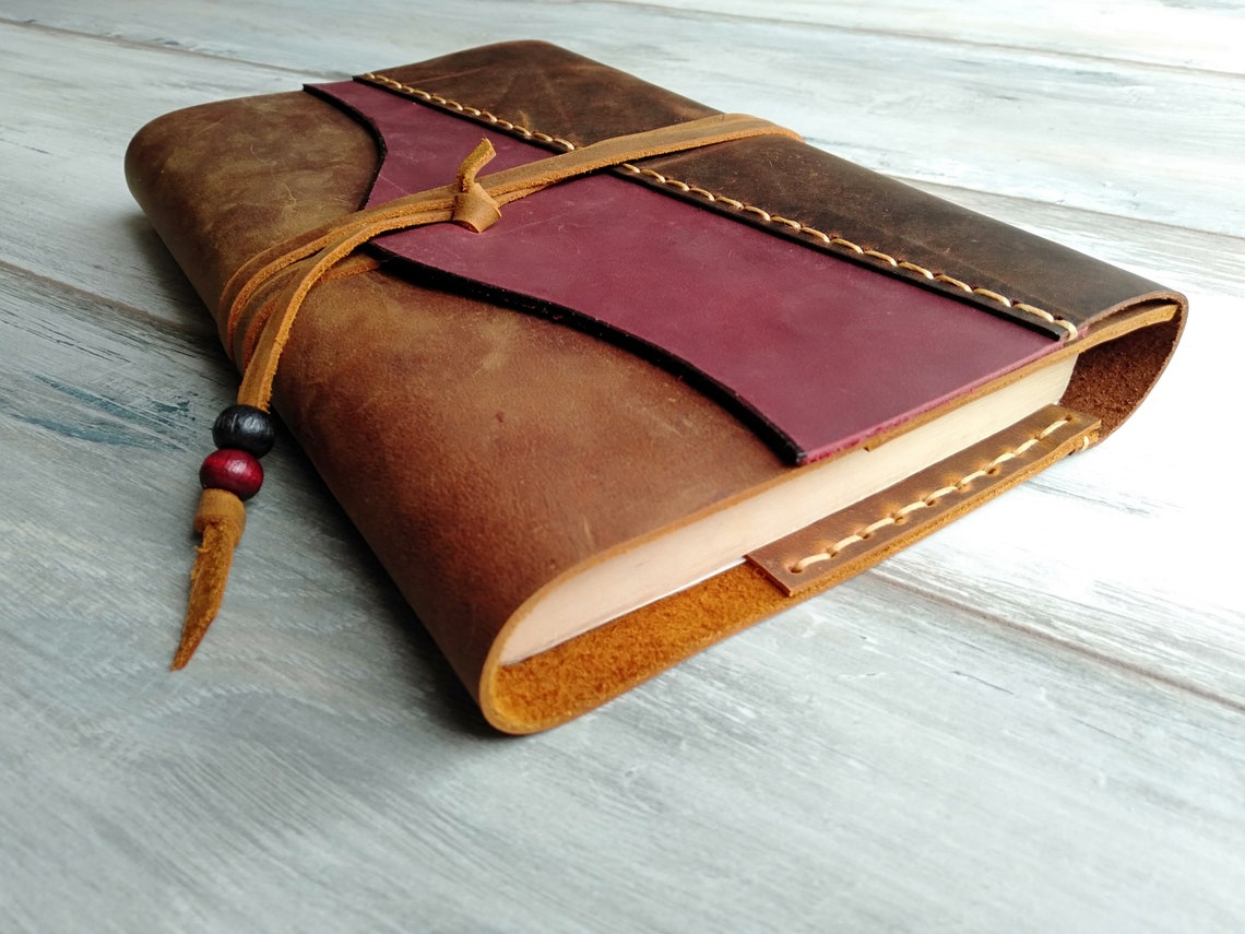 Leather Book Cover Leather Journal Case Journal Cover Bible - Etsy