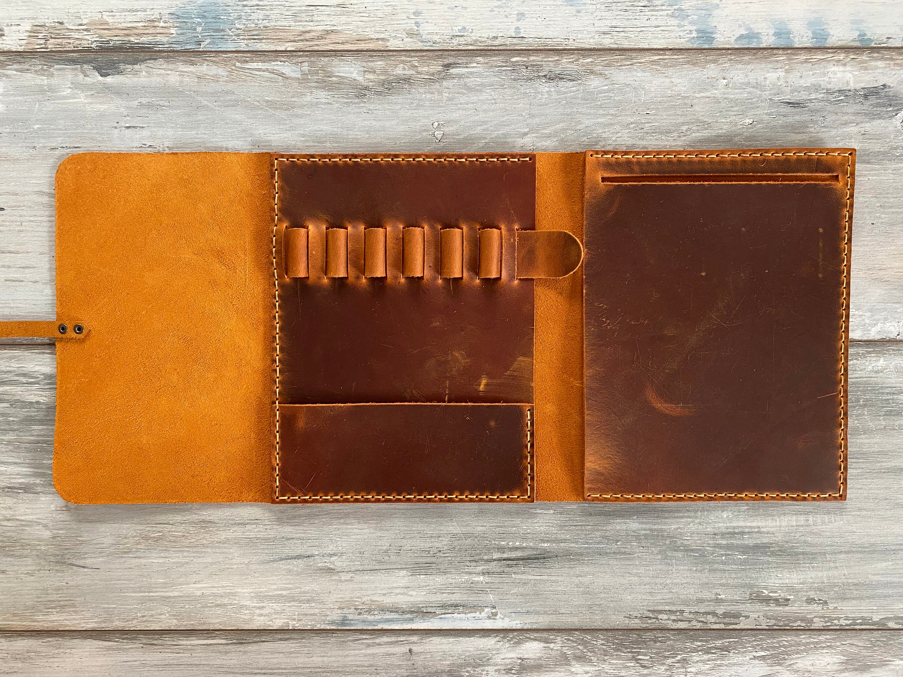 Rustic Leather A5 Sketchbook Cover Leather Drawing Book Cover Leather ...