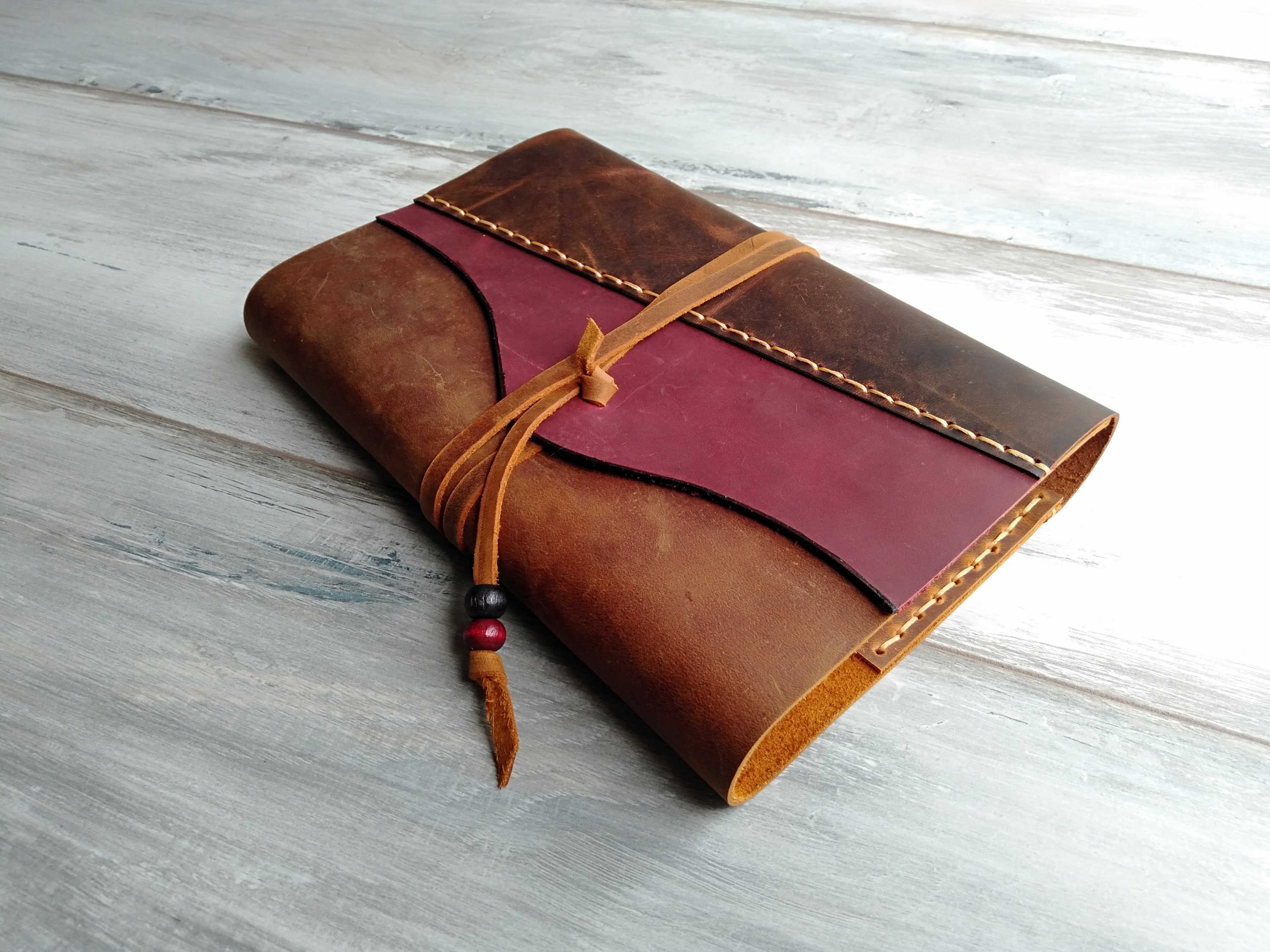 Leather Book Cover Leather Journal Case Journal Cover Bible - Etsy