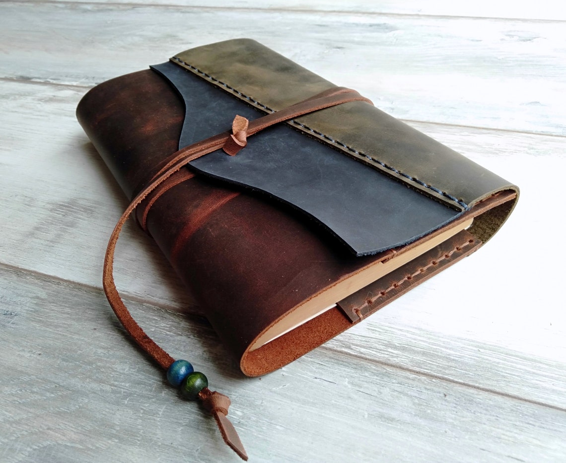 Leather Book Cover Leather Journal Case Journal Cover Bible - Etsy
