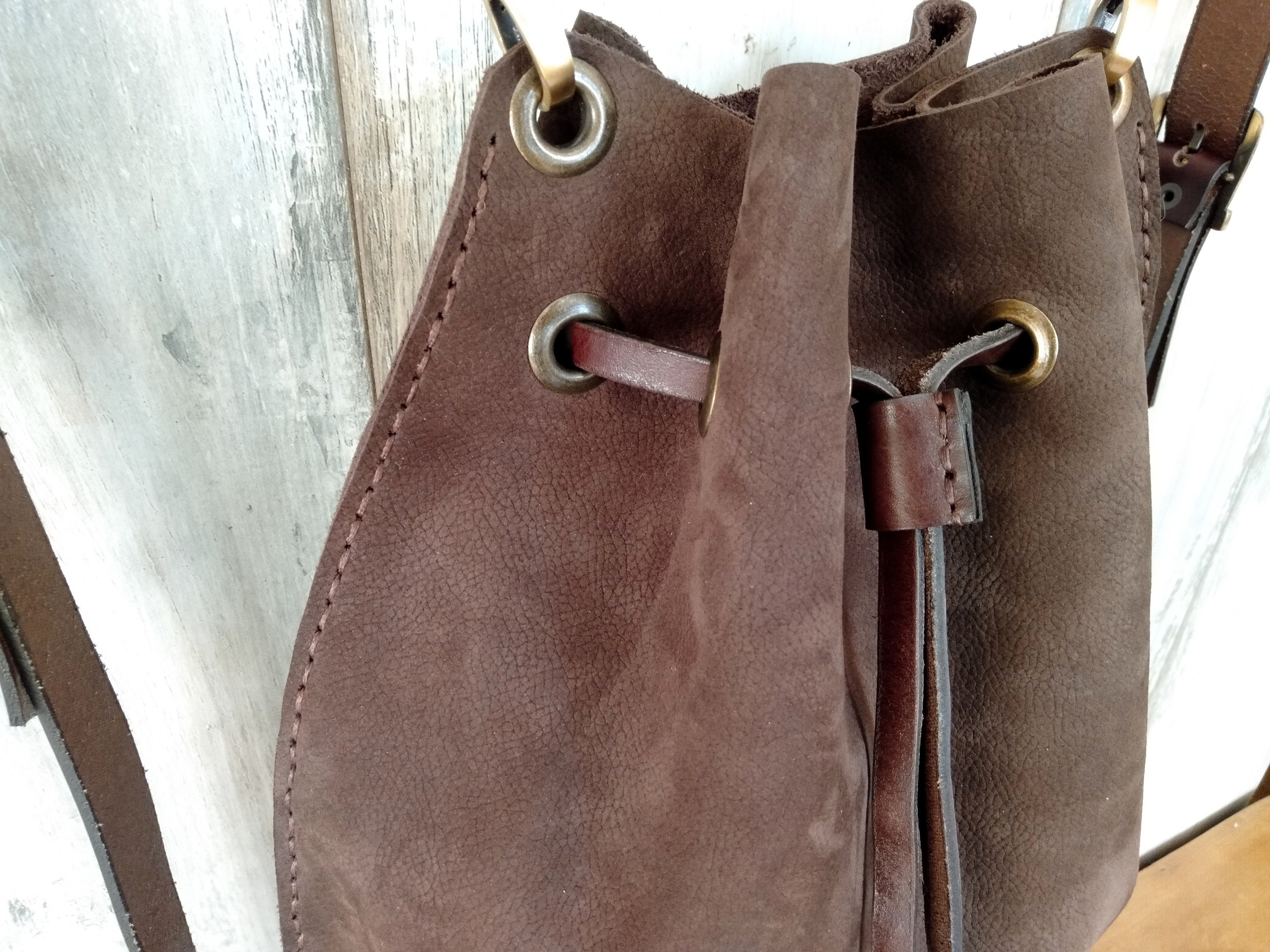 Nubuck Leather Backpack Leather Bag Handmade backpack Coach | Etsy