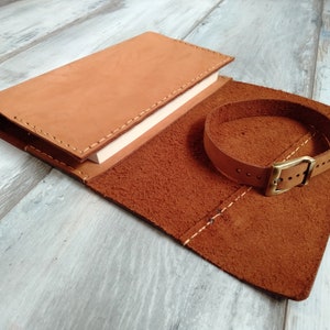 Tan Leather Book Cover Nubuck Leather Journal Case Journal | Etsy