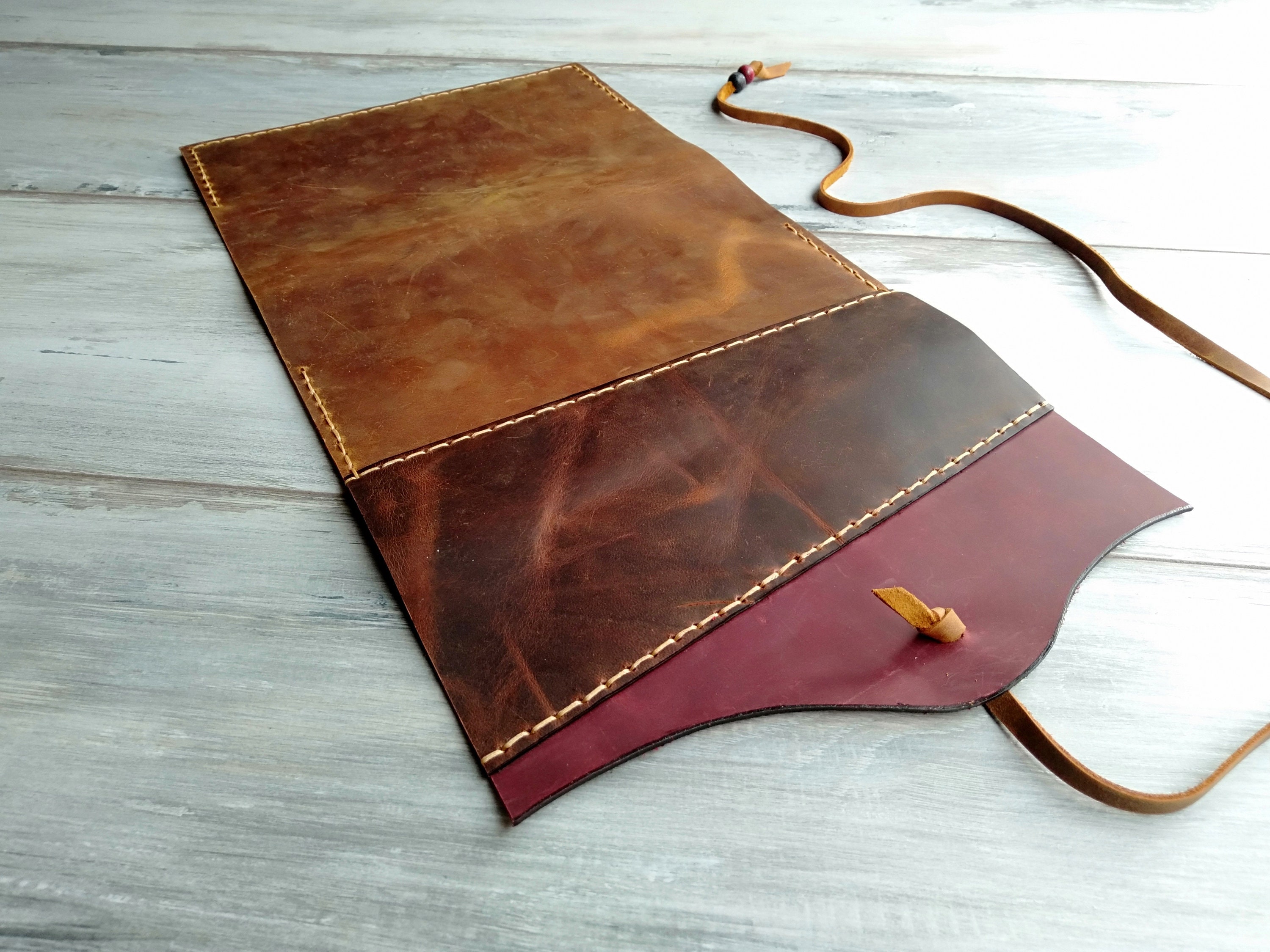 Leather Book Cover Leather Journal Case Journal Cover Bible | Etsy