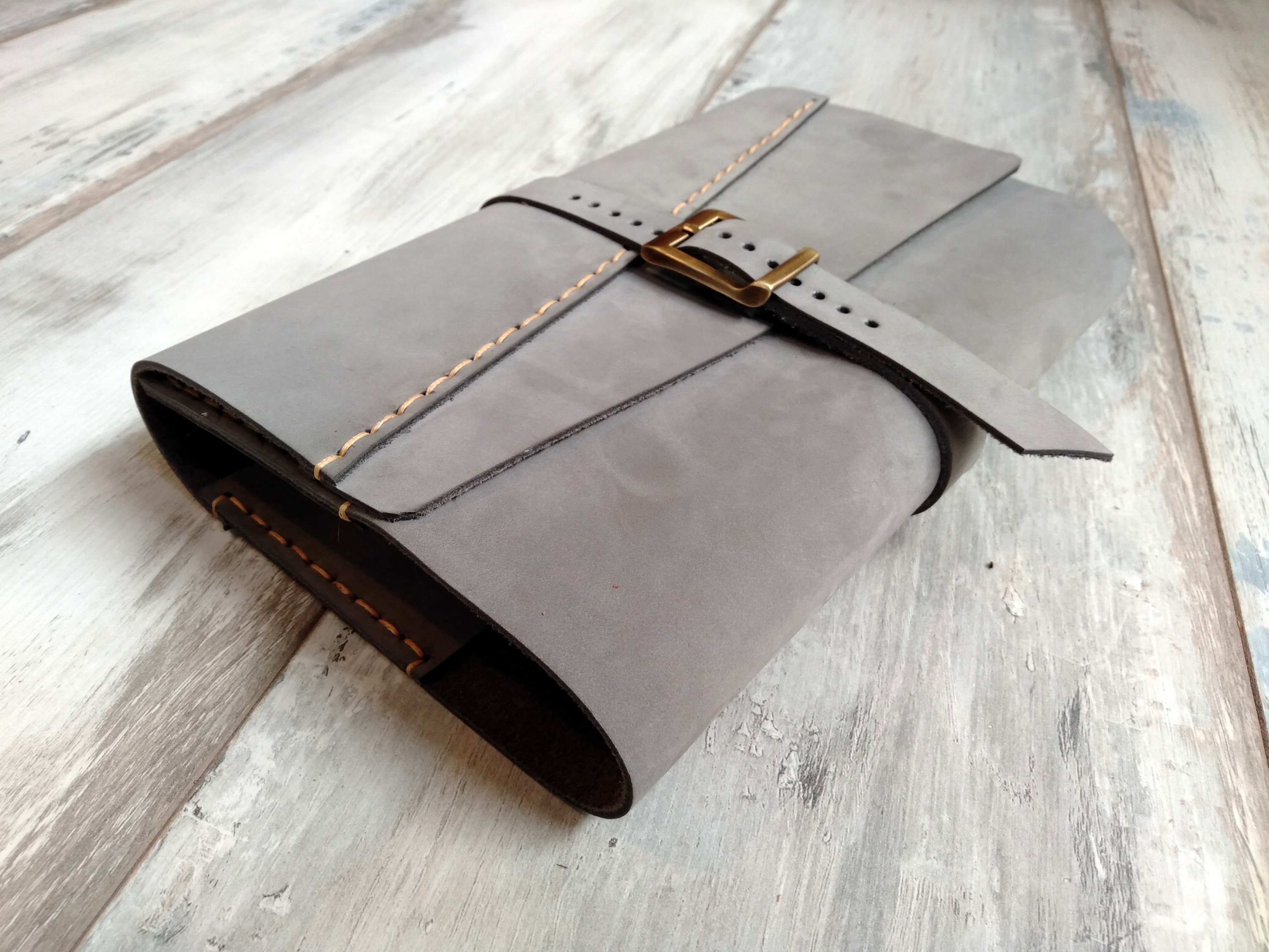 Green Leather Book Cover Nubuck Leather Journal Case Journal | Etsy