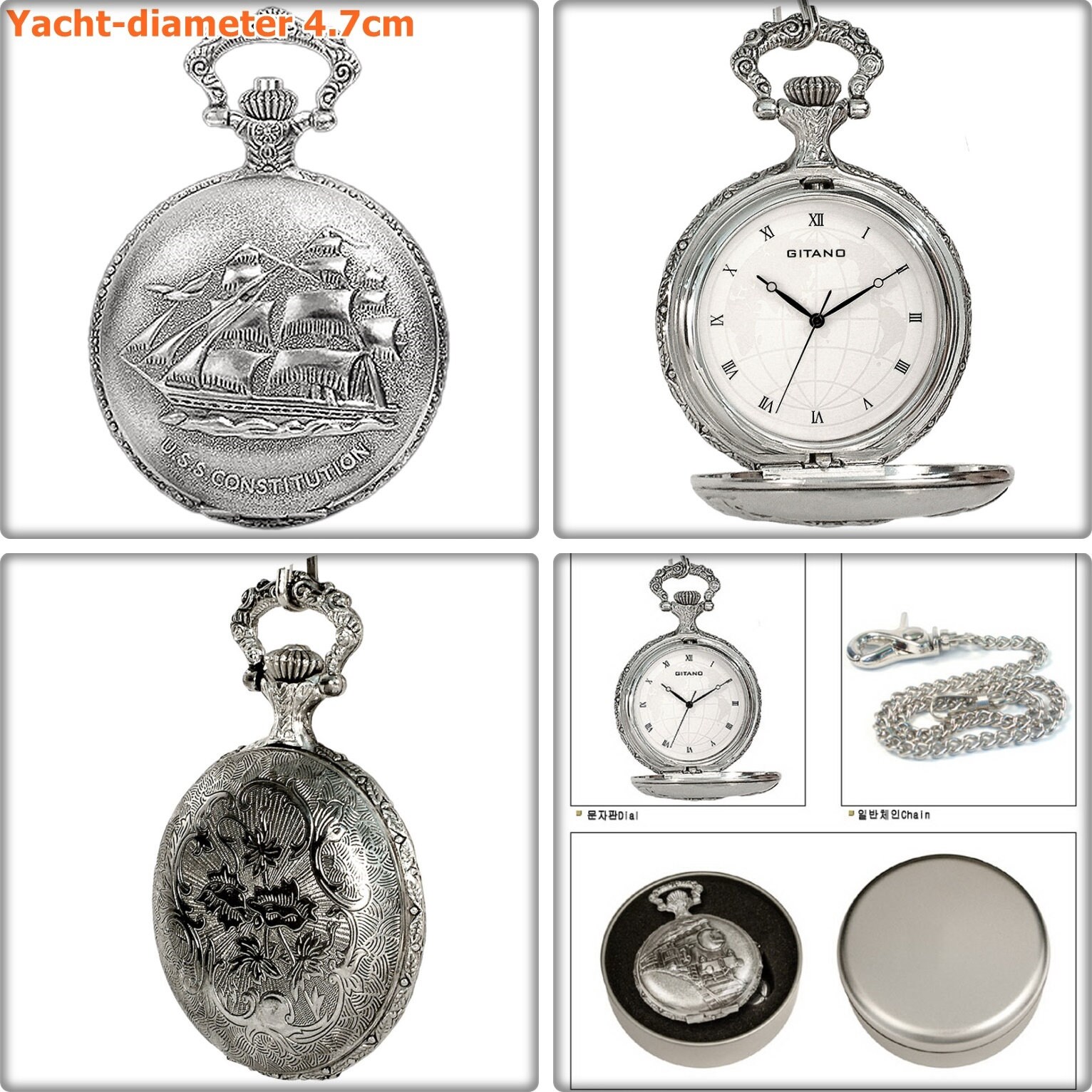 Unique Antique Pocket Watch Tin Gift Box Japan Mov't | Etsy