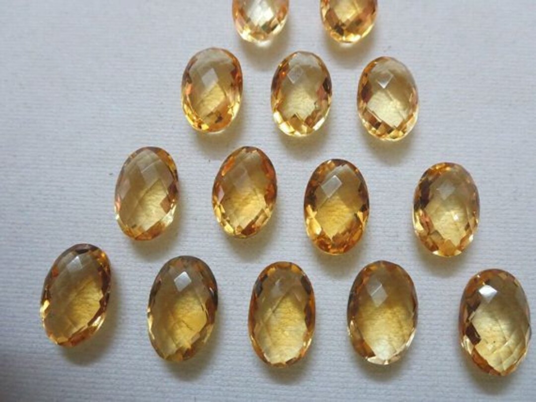 Natural Citrine Oval Checker Cut 8x10mm to 10x14mm Loose Gemstone - Etsy