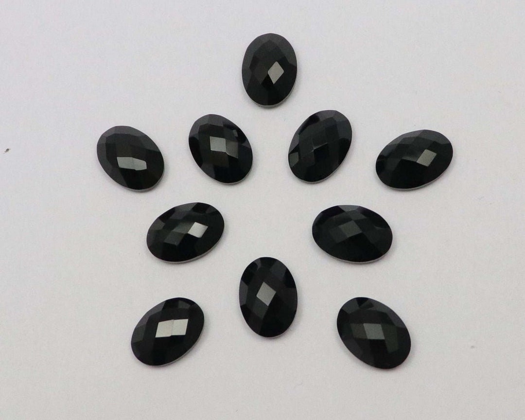 Natural Black Onyx Oval Checker Cut 8x10mm to 18x25mm Loose - Etsy