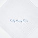 Only Happy Tears Handkerchief- 100% Cotton Embroidered in Your Choice ...