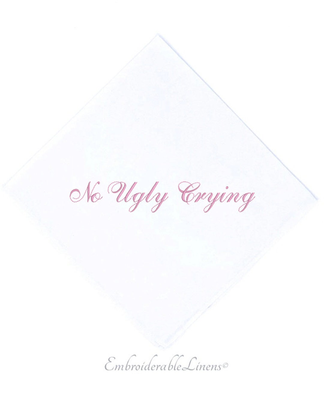 No Ugly Crying Handkerchiefs, the Perfect Bridesmaid Gift, Wedding ...