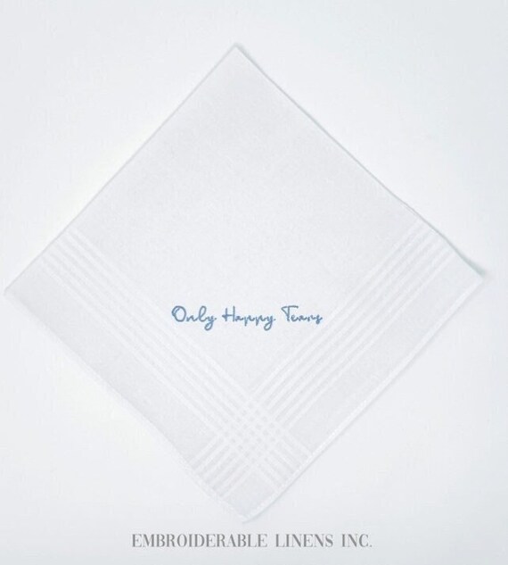 Soft Cotton Only Happy Tears Handkerchief 100% Cotton - Etsy