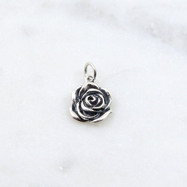 Rose Charm - Etsy