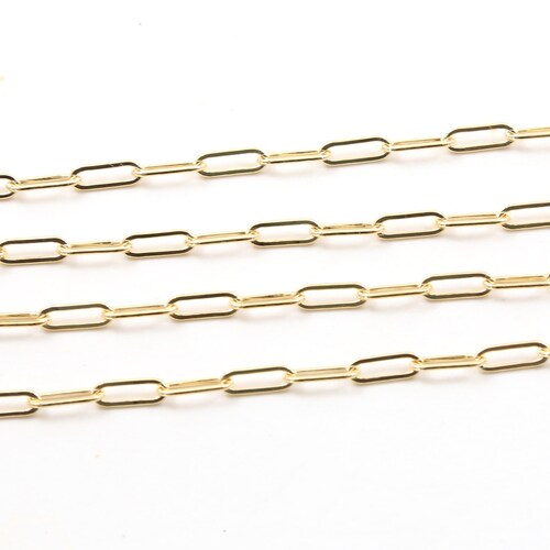 3x9mm Thick Elongated Flat Link Rectangle Drawn Cable Chain - Etsy