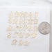 14K Gold Filled Cursive Initial Letter Charm Drop Small Tiny GF Script ...