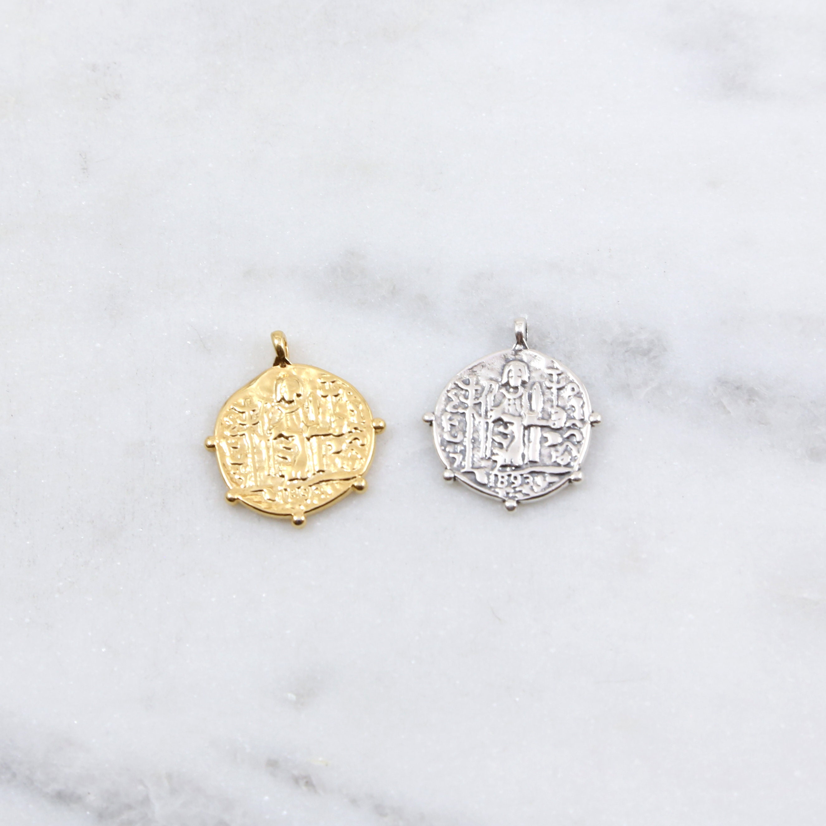 Unique Medallion Coin Replica Charm Roman Coin, Spanish Coin Greek Coin ...