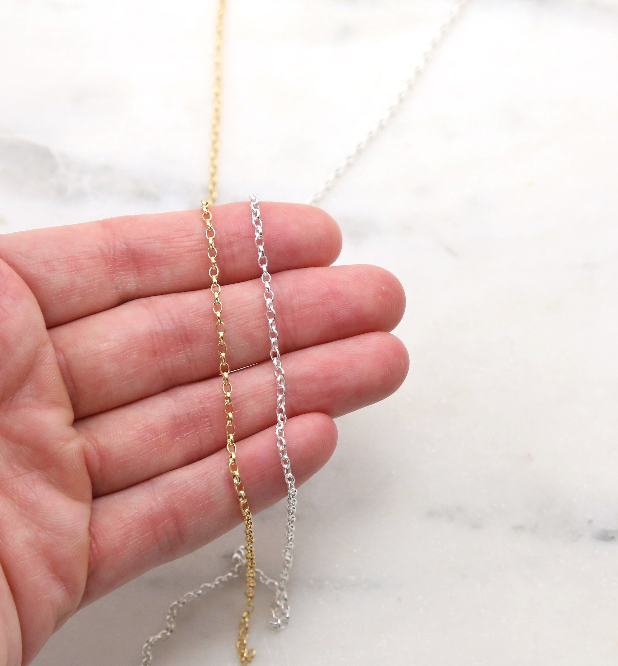 Oval Rolo Chain 2.6mm X 1.8mm 14K Gold Filled Sterling - Etsy