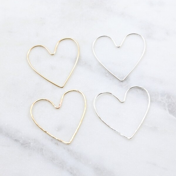 Wire Heart Necklace - Etsy